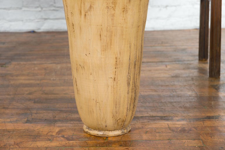 Large Flute Shaped Contemporary Vase with Textured Design For Sale at ...