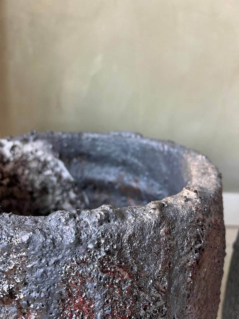 Large Foundry Crucible Planter '15 Available' For Sale at 1stDibs