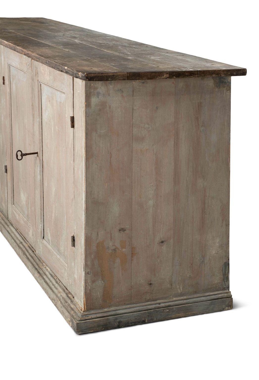 Large Four-Door Painted Enfilade For Sale at 1stDibs