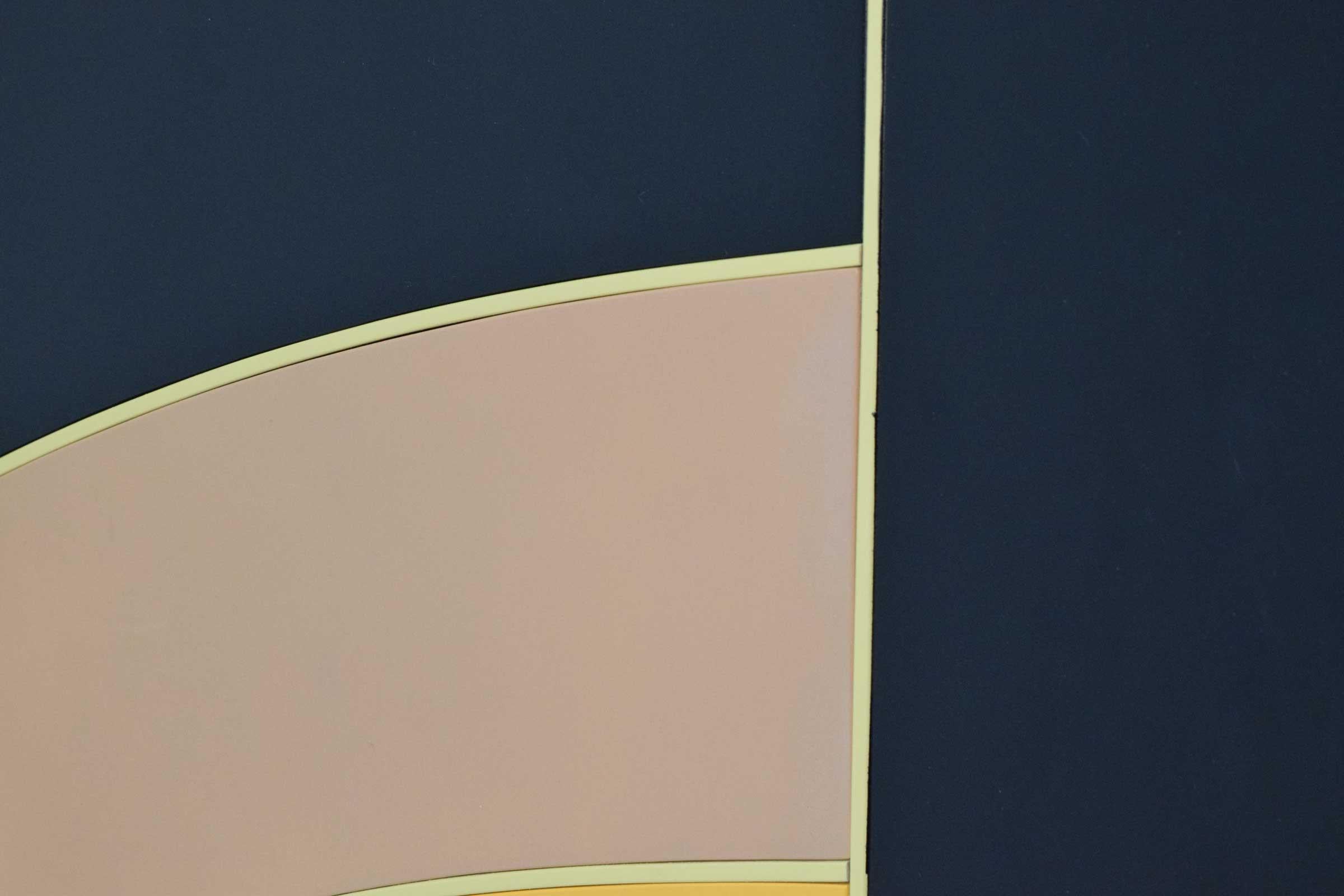 Large Painting on Board in Style of Frank Stella's Award Winning MOMA ...