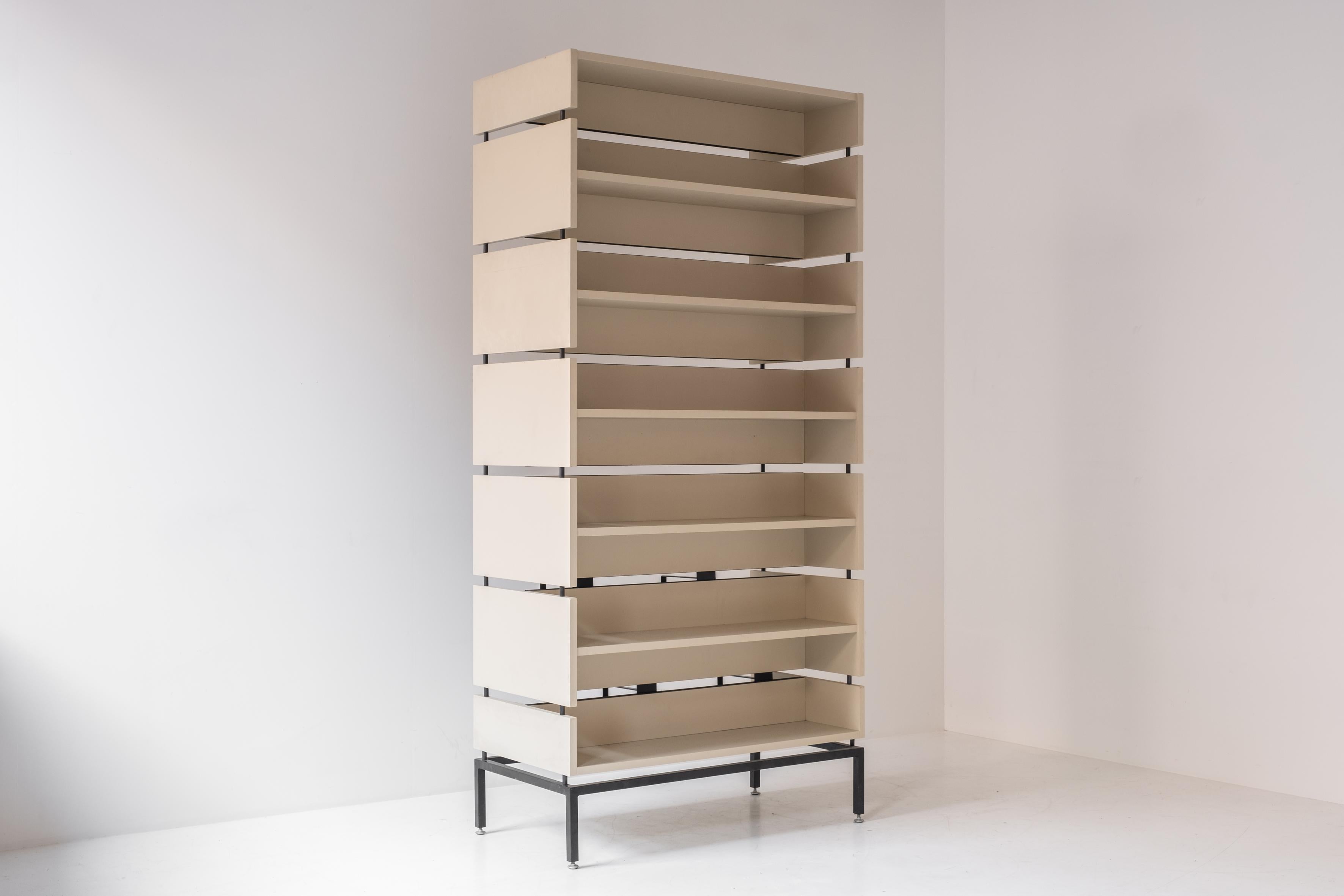 Large free-standing open bookcase from The Netherlands, designed in the ...