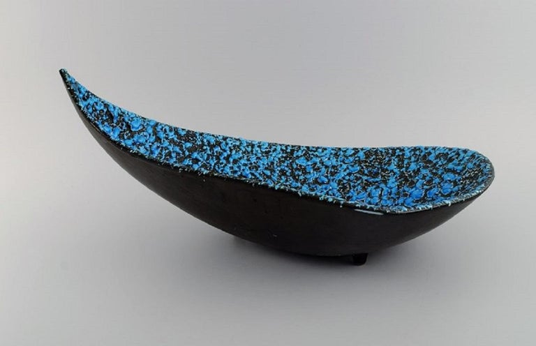 Large Freeform Bowl in Glazed Ceramics, France, 1960s For Sale at ...
