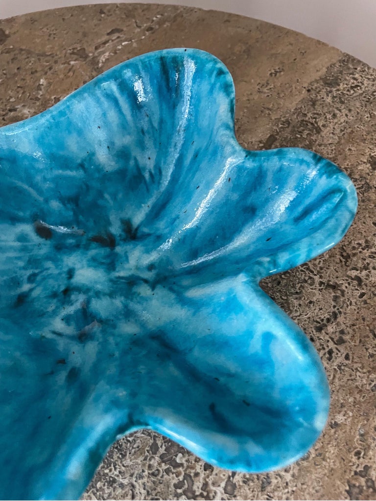 Large Freeform Guido Gambone Bowl, Italy, Ceramic For Sale at 1stDibs
