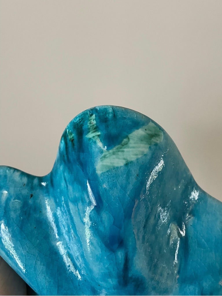 Large Freeform Guido Gambone Bowl, Italy, Ceramic For Sale at 1stDibs