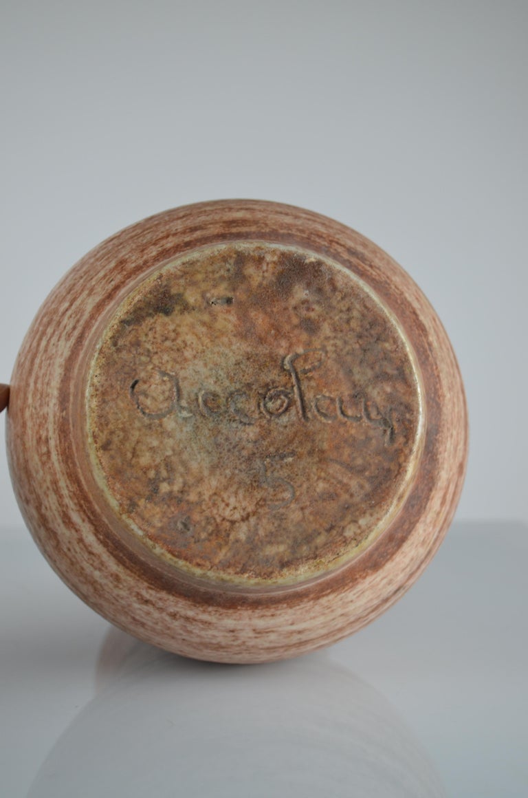 Large French Accolay Vase, 1960s For Sale at 1stDibs