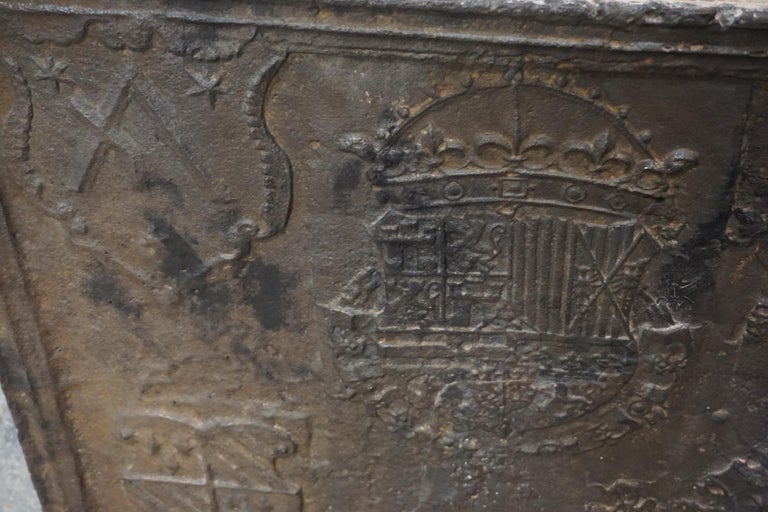 Large French Antique Fireback For Sale at 1stDibs | large fireback