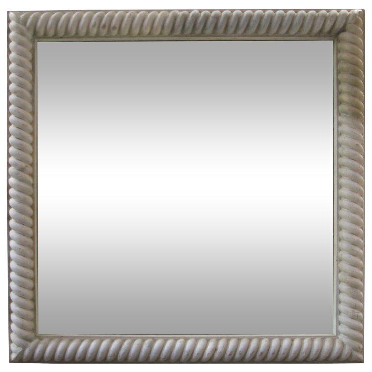 Large French Antique Twisted Zinc Frames with Mirrors (3 Available) For ...
