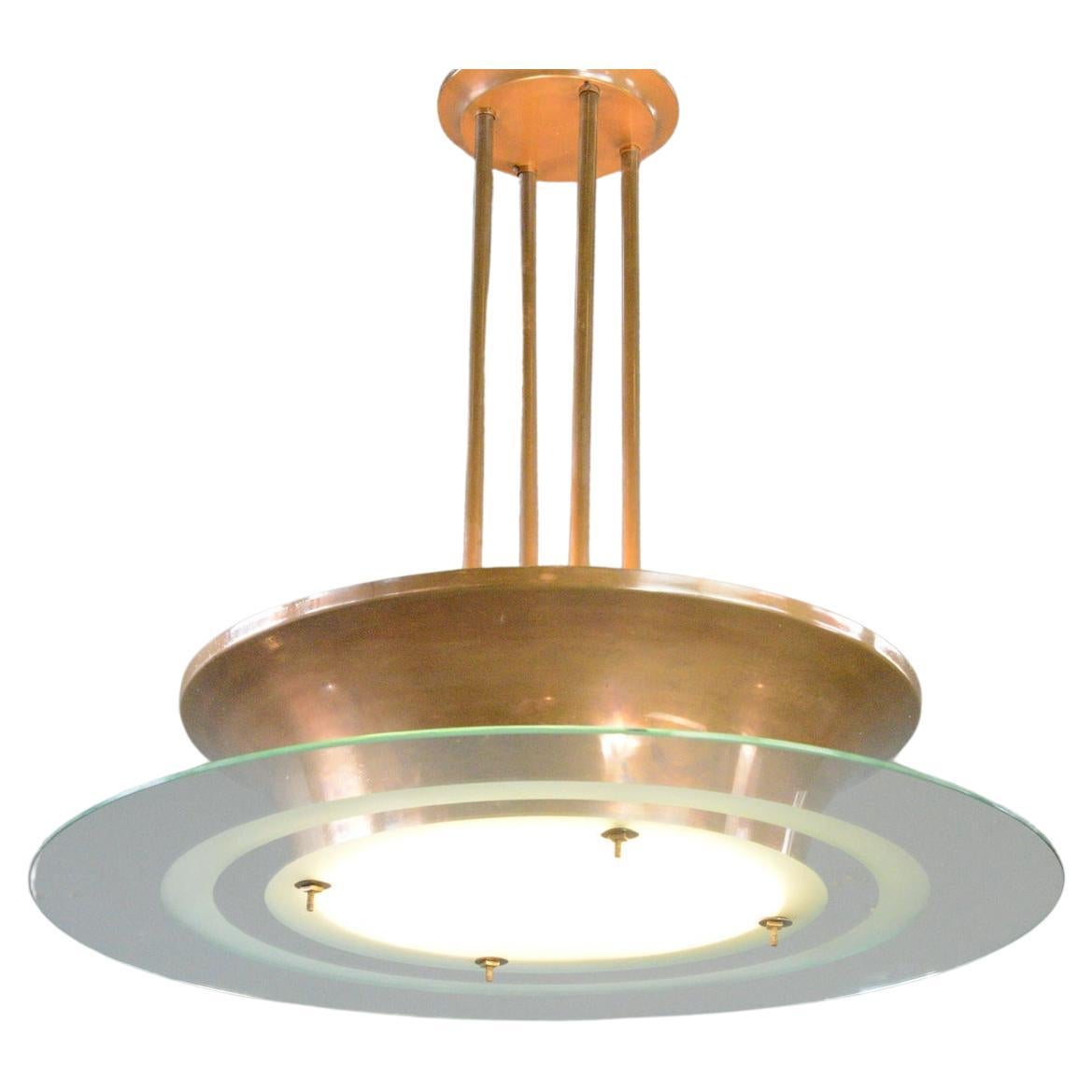 Large French Art Deco Pendant Light Circa 1920s For Sale at 1stDibs