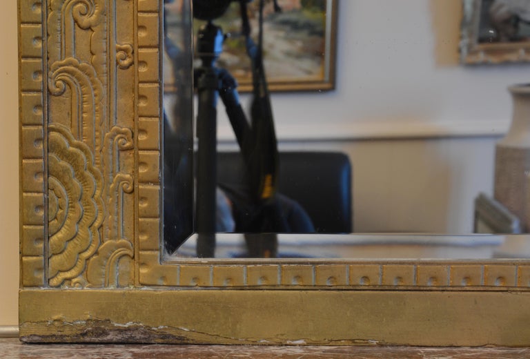 Large French Art Deco Wall Mirror, 1920s at 1stDibs