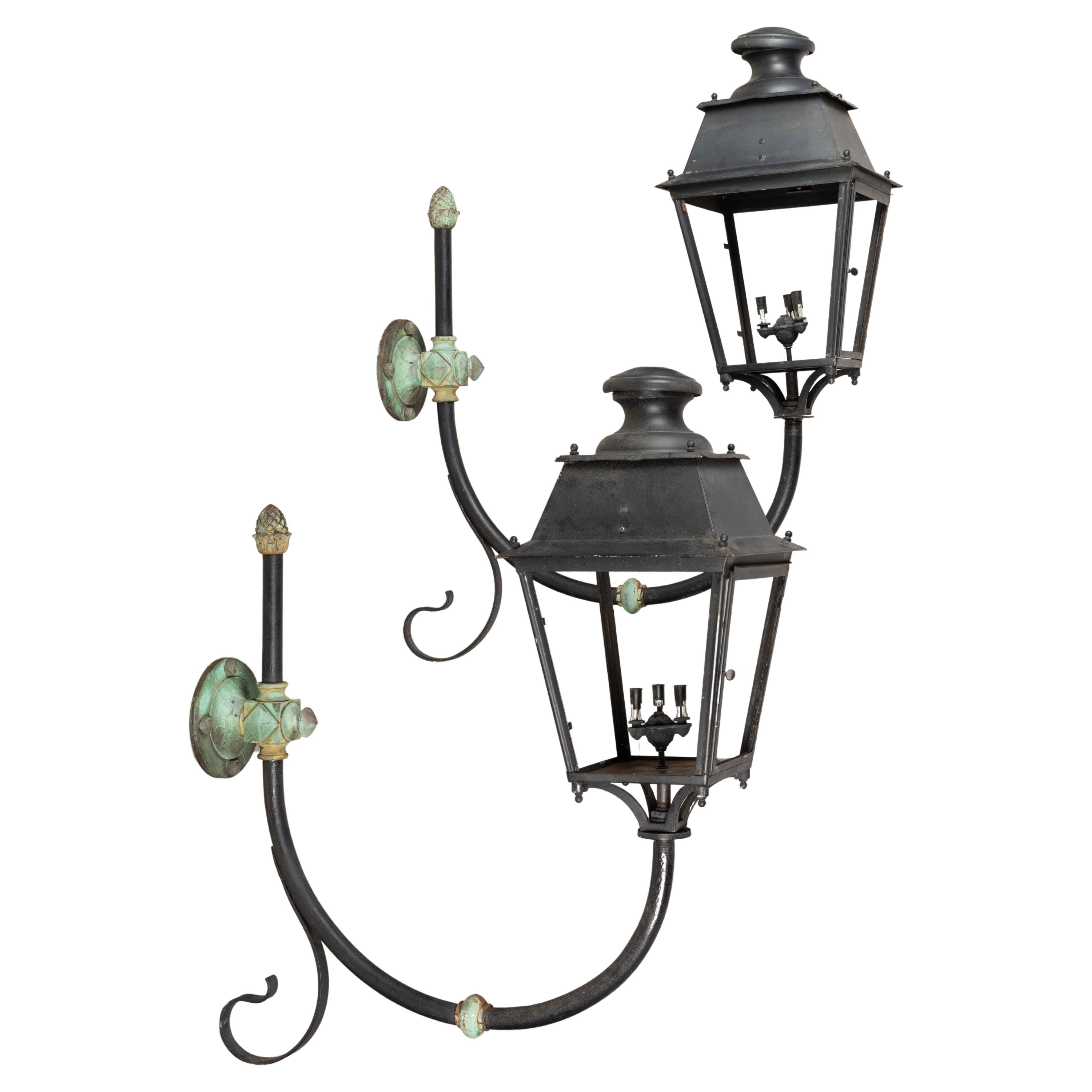 Painted Lanterns from Madura at 1stDibs