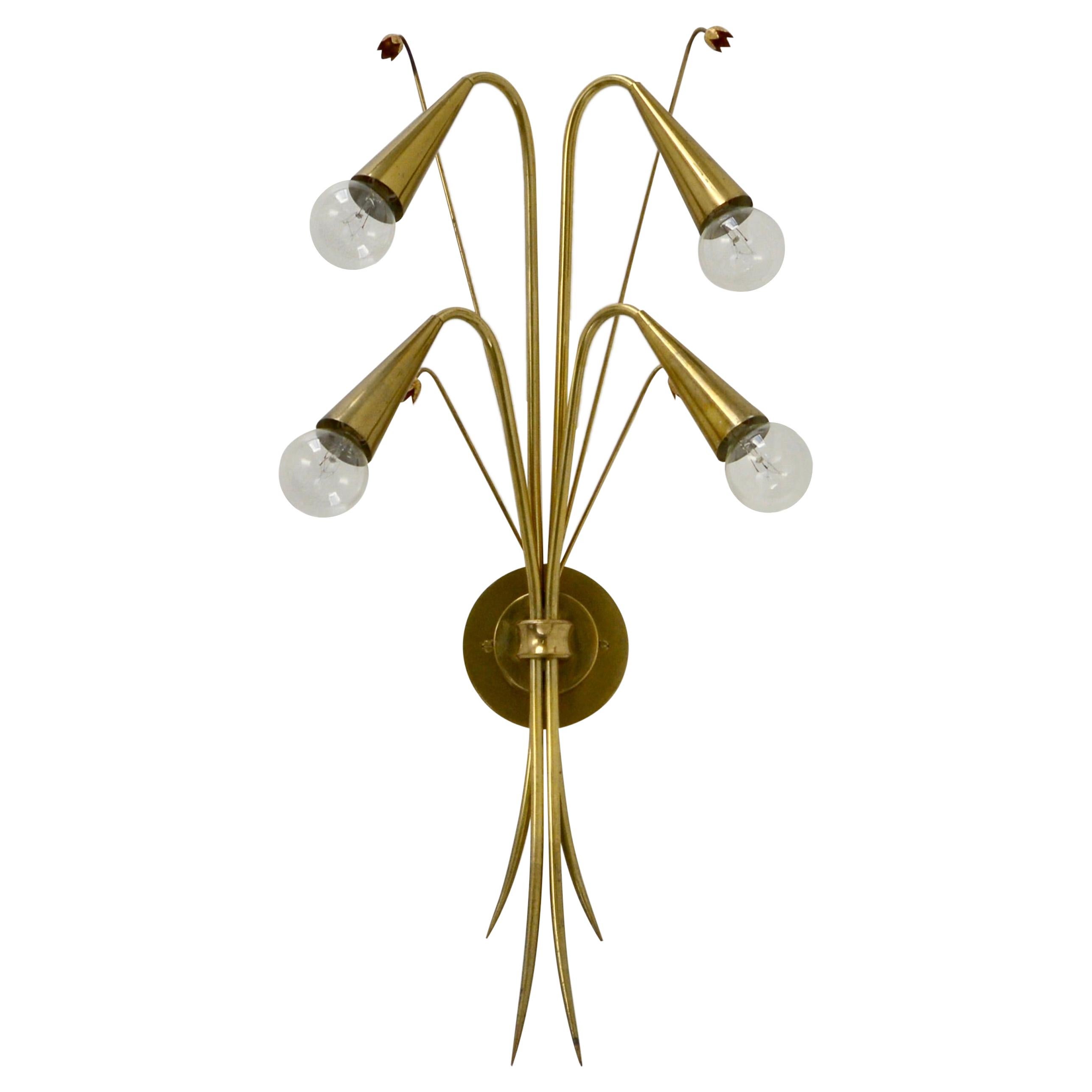 Large French Botanical Sconces at 1stDibs
