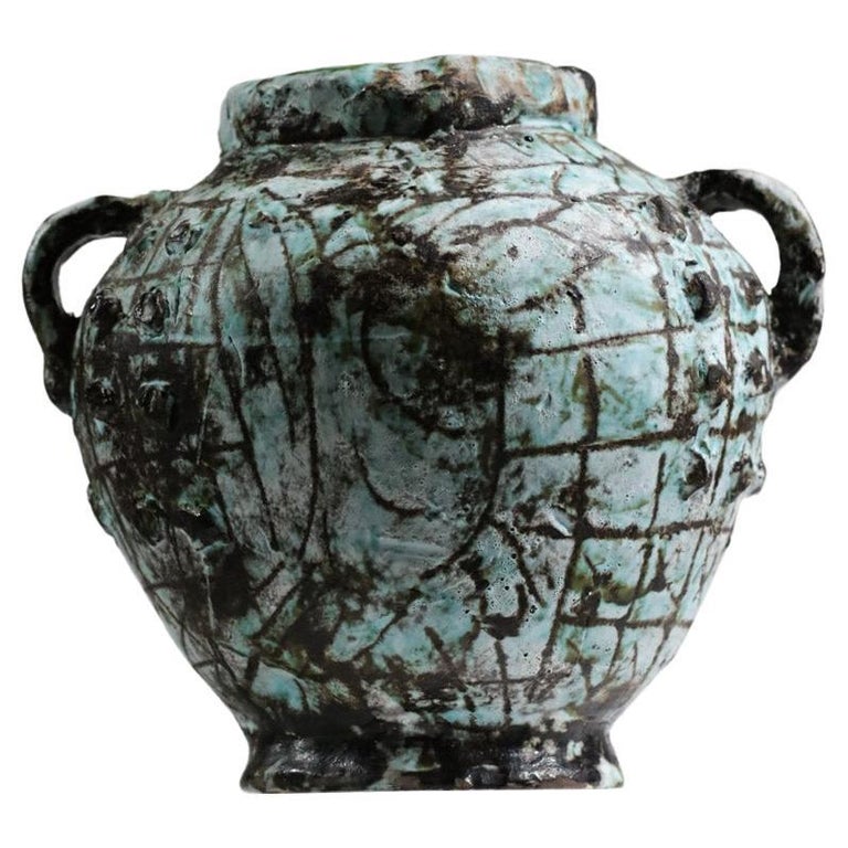 Large French Ceramic Vase Vallauris by Jérôme Massier 60s, G125 For ...