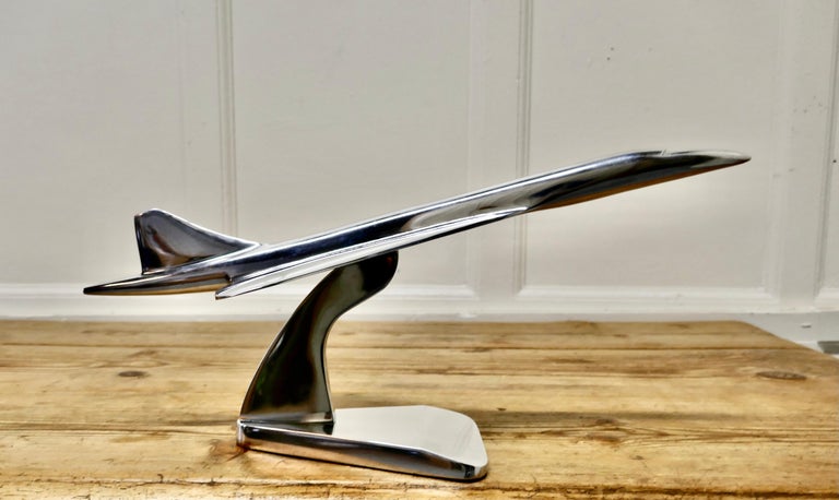 Large French Chrome Desktop Model of Concorde at 1stDibs | concorde ...