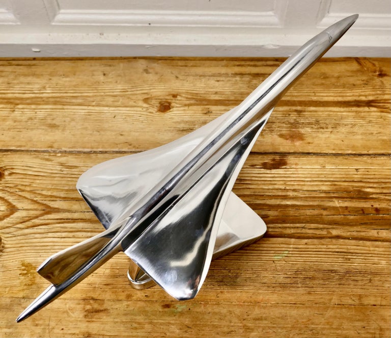 Large French Chrome Desktop Model of Concorde at 1stDibs | concorde ...