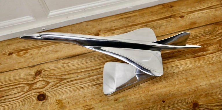Large French Chrome Desktop Model of Concorde at 1stDibs | concorde ...