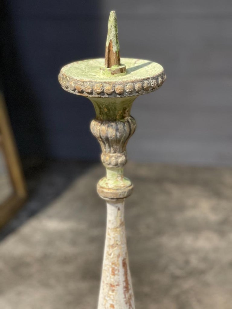 Large French Church Candlestick For Sale at 1stDibs