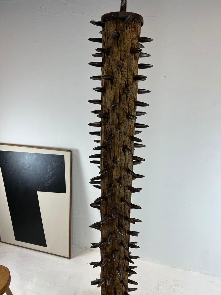 Large French Decorative TOTEM from the 19th Century For Sale at 1stDibs