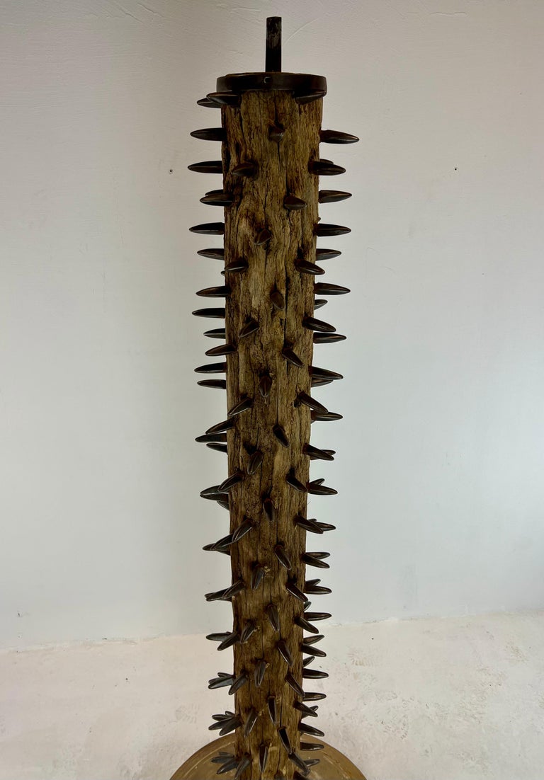 Large French Decorative TOTEM from the 19th Century For Sale at 1stDibs