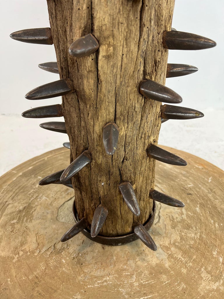 Large French Decorative TOTEM from the 19th Century For Sale at 1stDibs