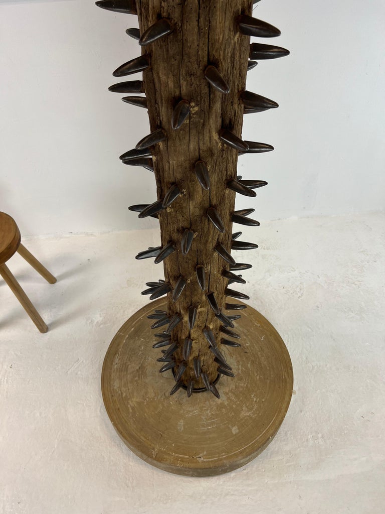 Large French Decorative TOTEM from the 19th Century For Sale at 1stDibs