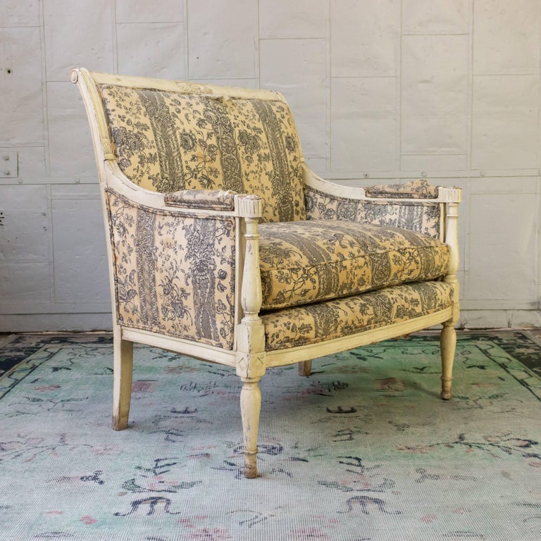 Large French Directoire Style Armchair For Sale at 1stDibs