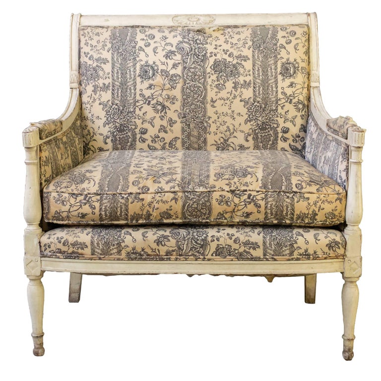 Large French Directoire Style Armchair For Sale at 1stDibs