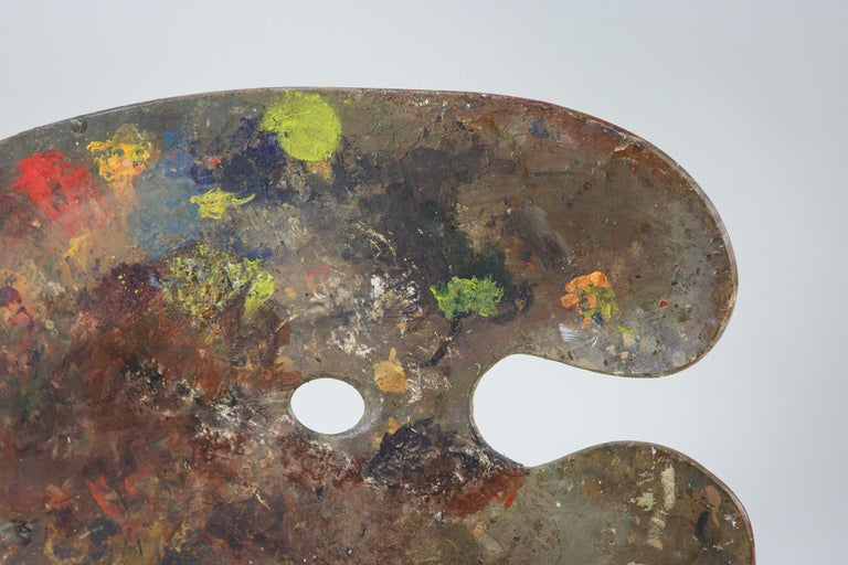 Large French Early 20th Century Signwriters Artist Palette at 1stDibs