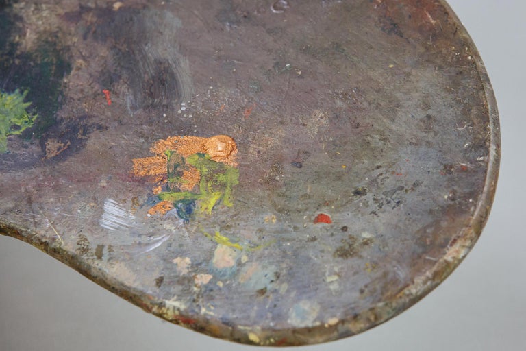 Large French Early 20th Century Signwriters Artist Palette at 1stDibs
