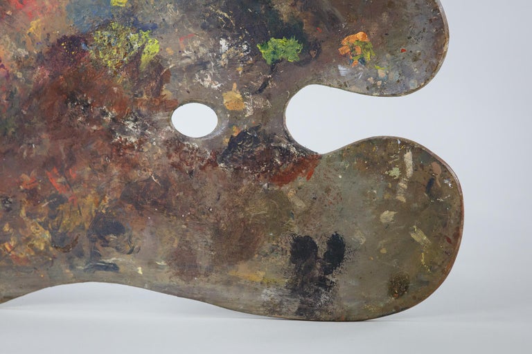 Large French Early 20th Century Signwriters Artist Palette at 1stDibs