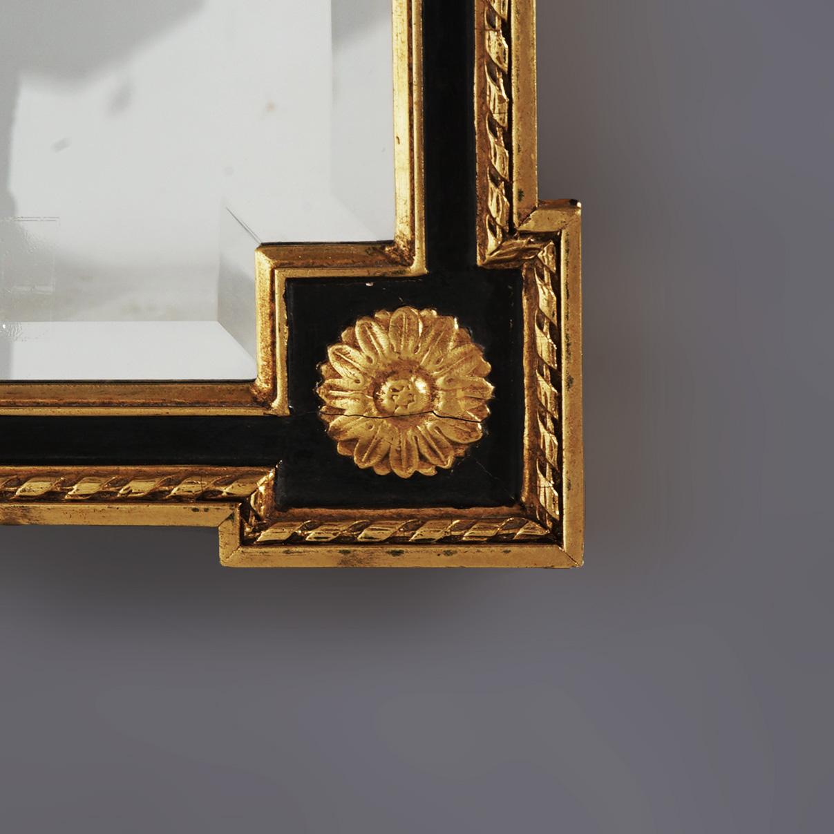 Large French Empire Style Giltwood and Ebonized Wall Mirror 20thC For ...