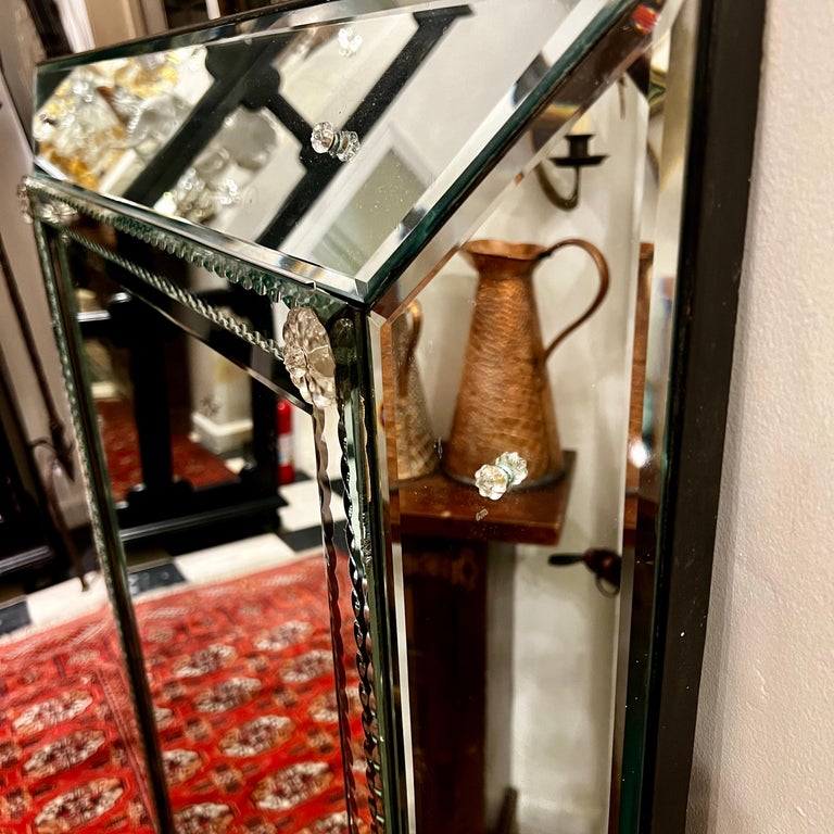Large French Etched Mirror For Sale at 1stDibs