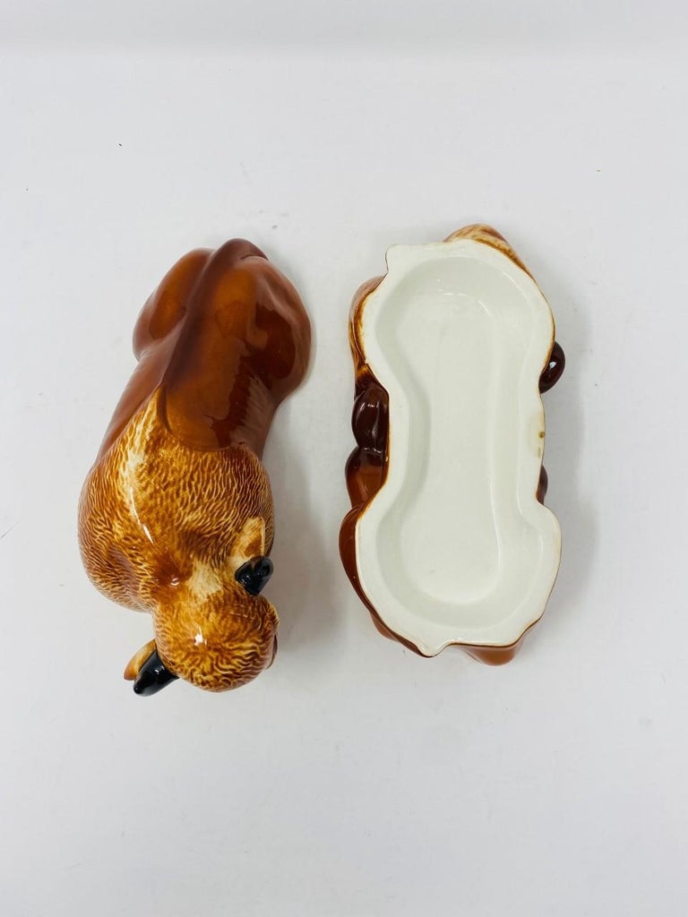 Large French Faience Figural Bison Pate Terrine by Michel Caugant For ...