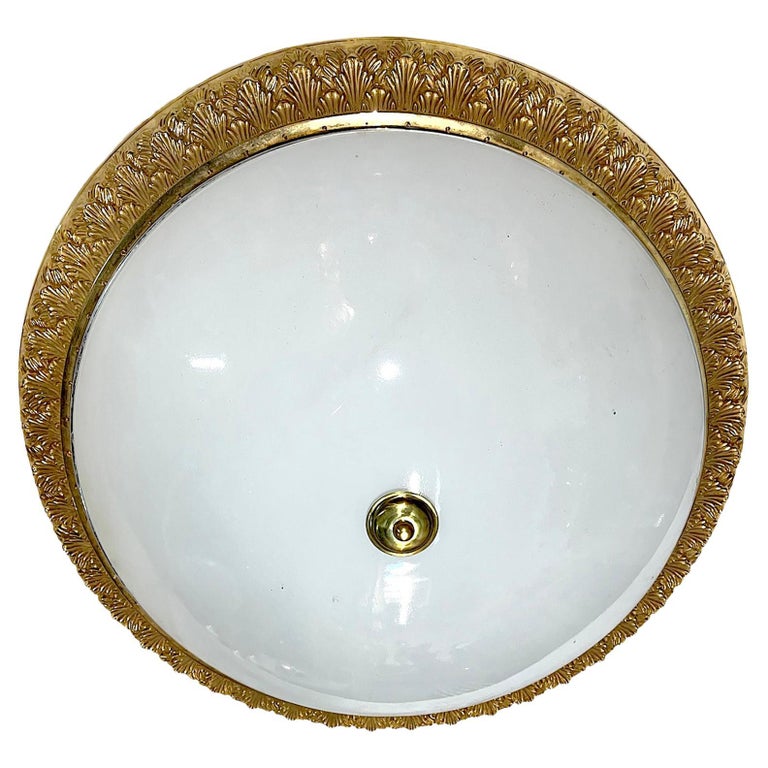 Large French Flush Mount Light Fixture For Sale at 1stDibs