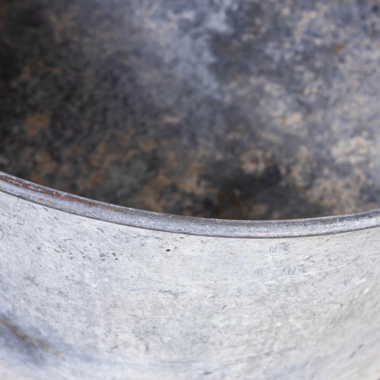 Large French Galvanised Wash Tub Planter For Sale At 1stdibs
