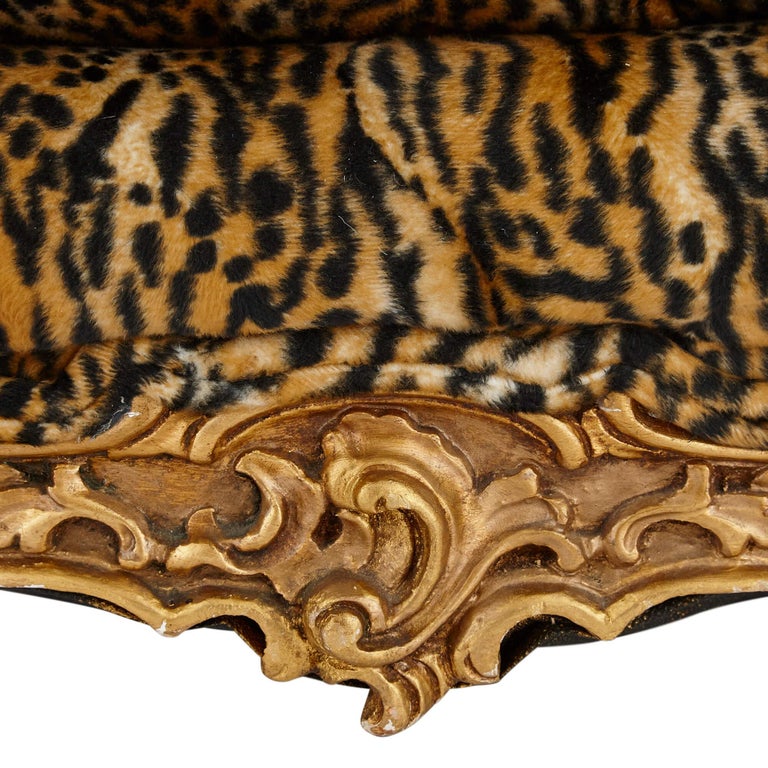 Large French Giltwood Ornate Antique Sofa For Sale at 1stDibs