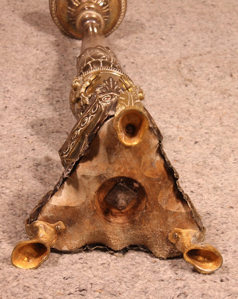 Large French Louis XIV Chandelier in Brass, 18th Century For Sale at ...