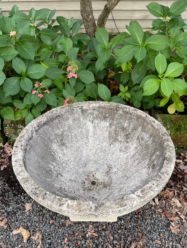 Large French Mid-Century Bowl/Font/Planter For Sale at 1stDibs