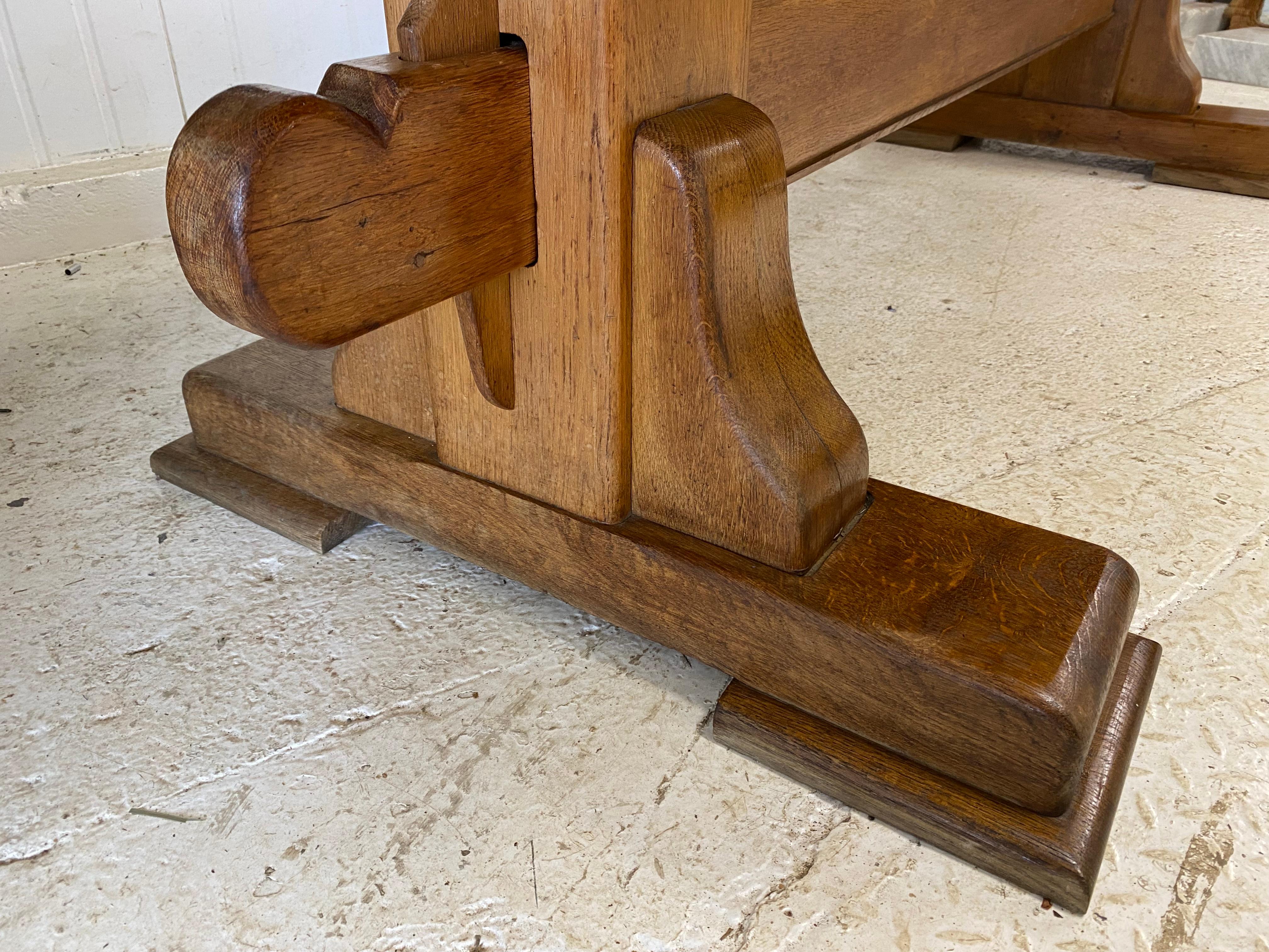 Large French Oak Farmhouse Dining Table Original Colour and Patina For ...