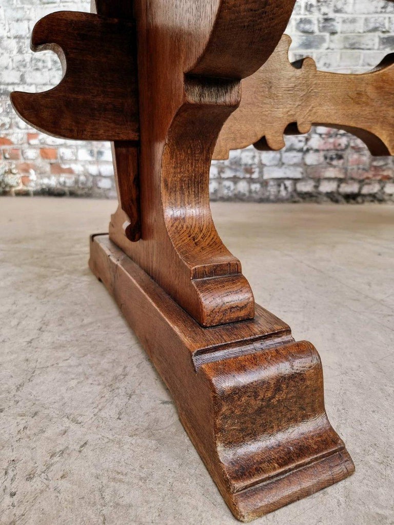 Large French Oak Monastery Table For Sale at 1stDibs