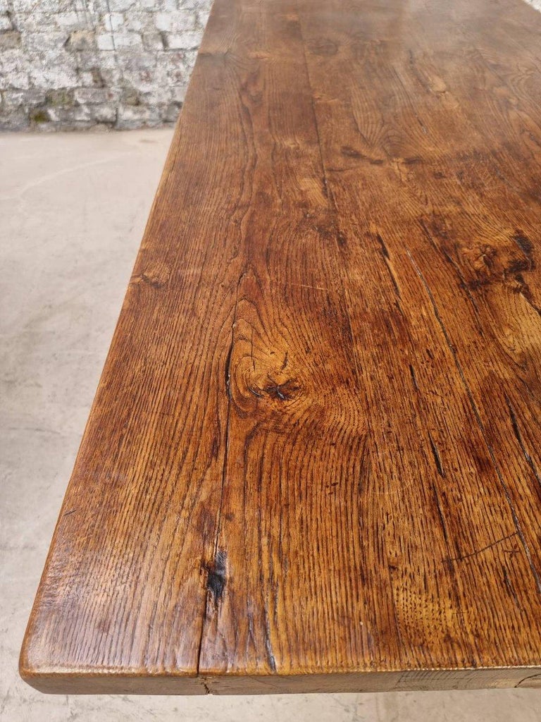 Large French Oak Monastery Table For Sale at 1stDibs