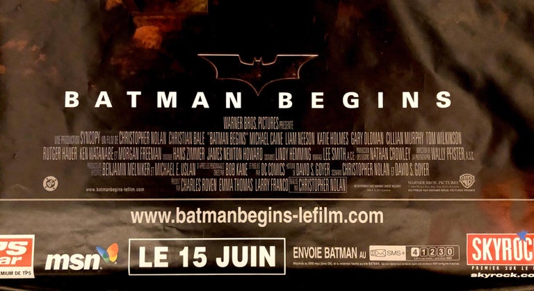 Large French Original Movie Poster "Batman Begins" 2005 For Sale at 1stDibs