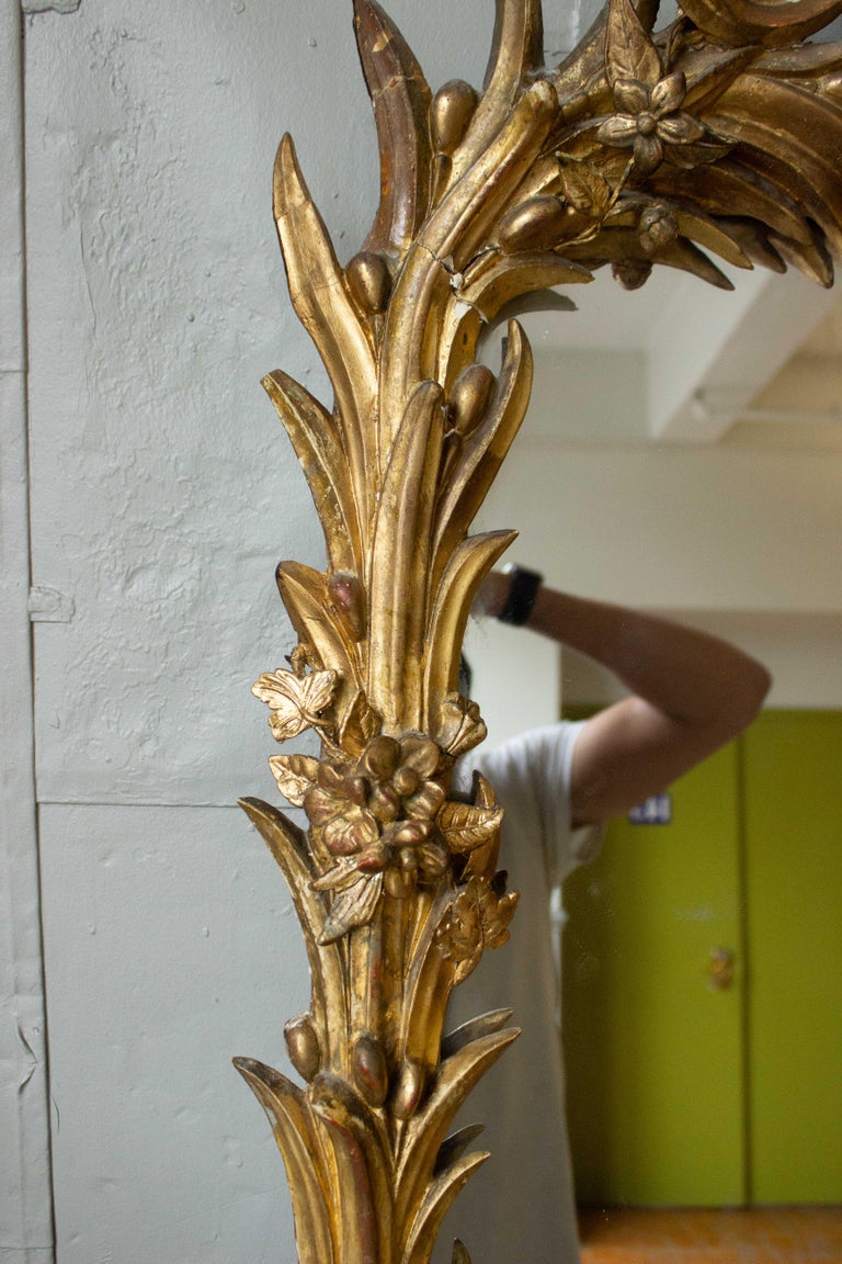 Large French Ornate Rococo Style Gilt Mirror at 1stDibs | ornate gilt ...