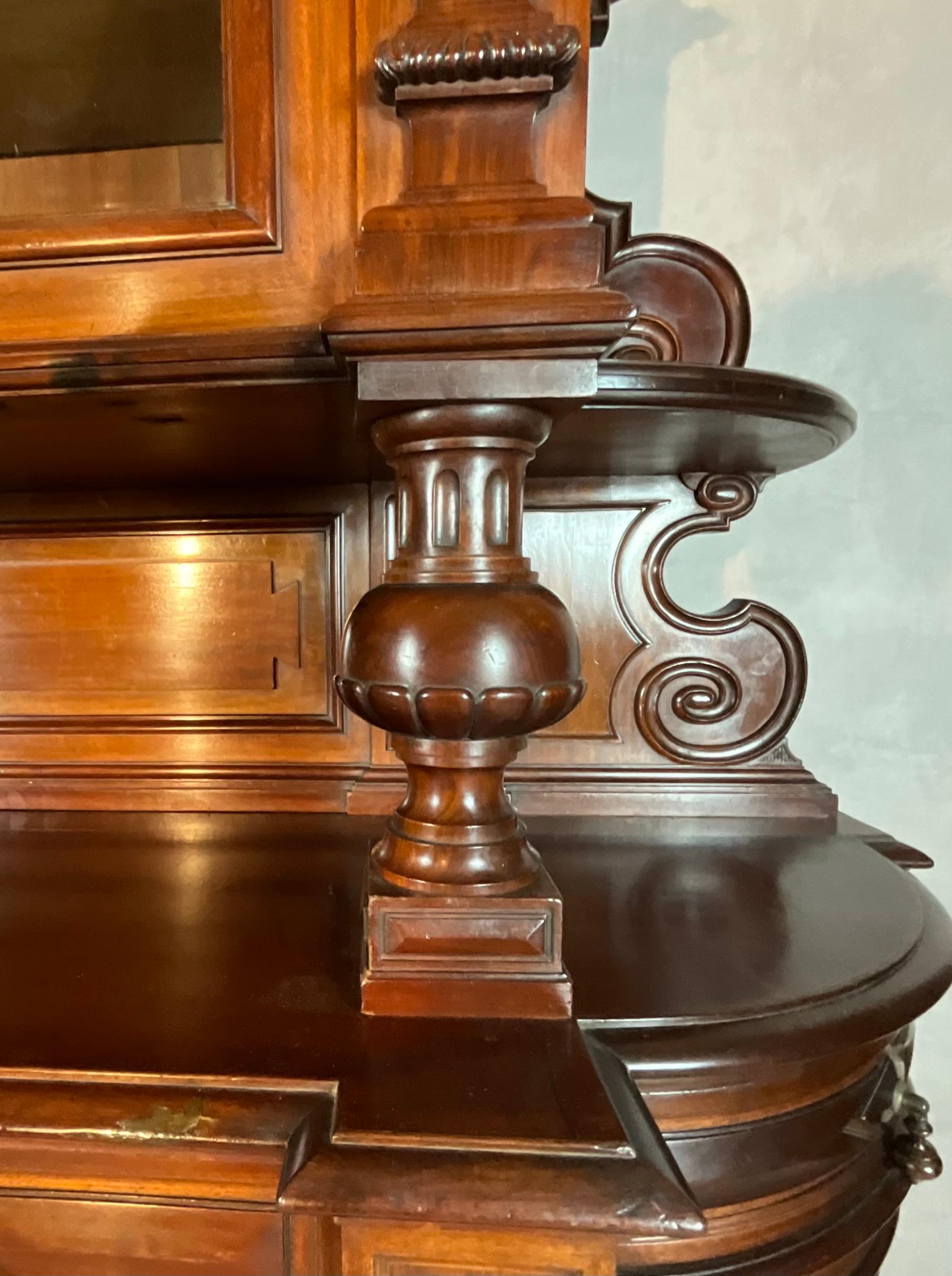 Large French Presentation Buffet Solid Mahogany 19th Century For Sale ...