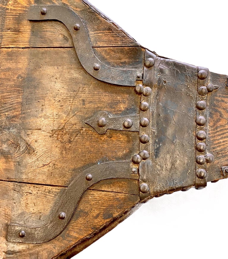 Large French Provincial Carved Beech and Iron Blacksmith’s Bellows at ...