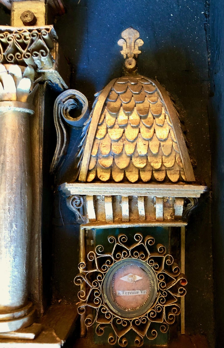 Large French Reliquary with Relics of Saints and Paperolles, 1800s For ...