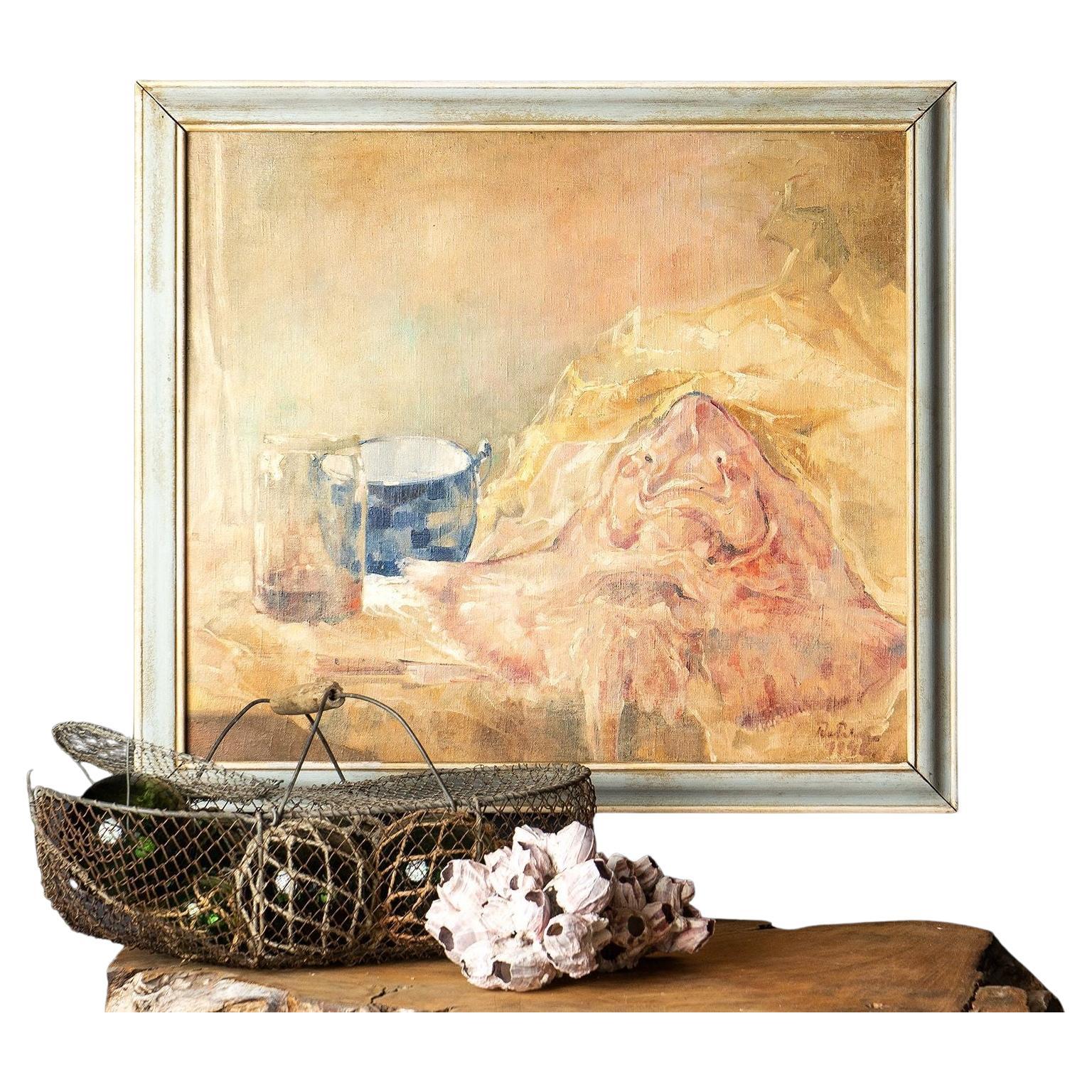 Large Celadon Vase By Agnete Hoy For Bullers Studio Pottery, C. 1940s ...