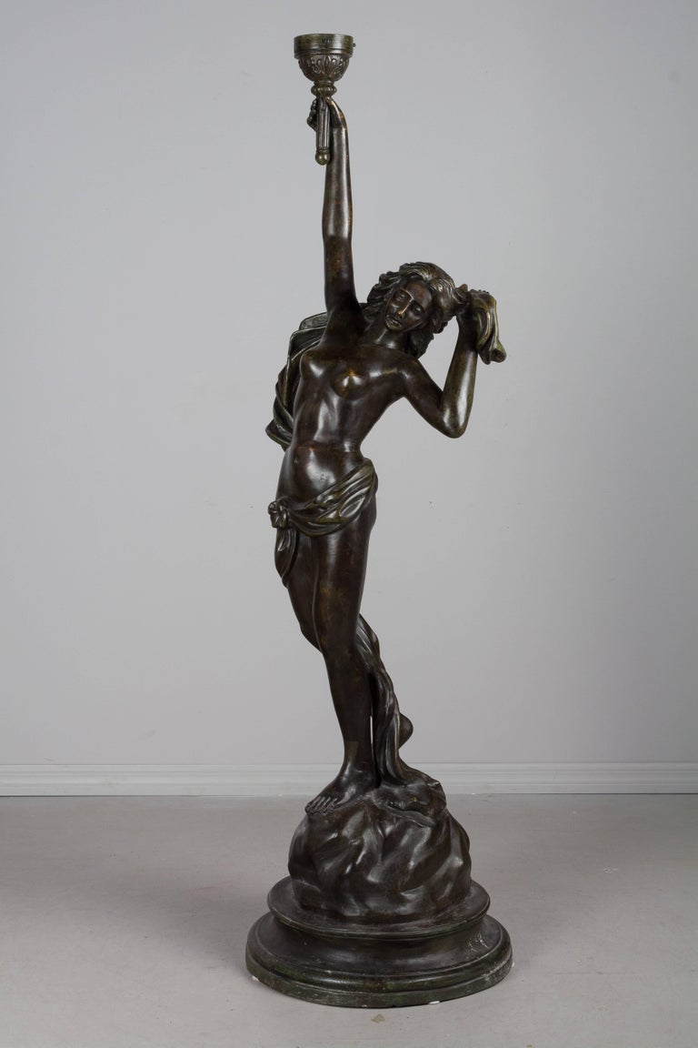 Large French Torchiere Statue at 1stDibs