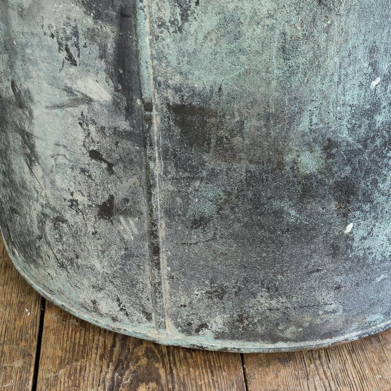 Large French Verdigris Copper Vat at 1stDibs