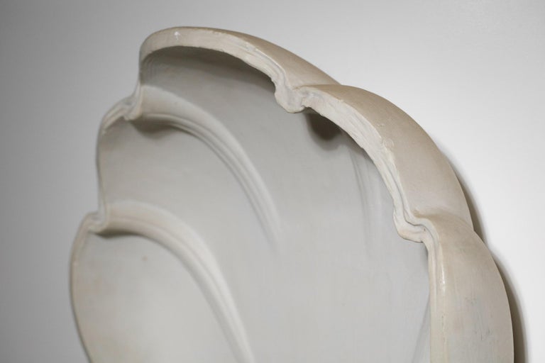 Large French Wall Light Shell in Plaster from the 80's E440 For Sale at ...