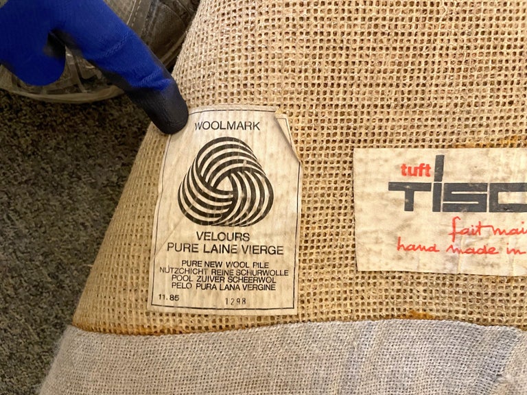 Large French wool carpet of the 1970s. For Sale at 1stDibs